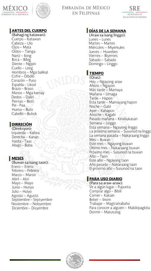 Buenos Dias Tagalo En Filipinas