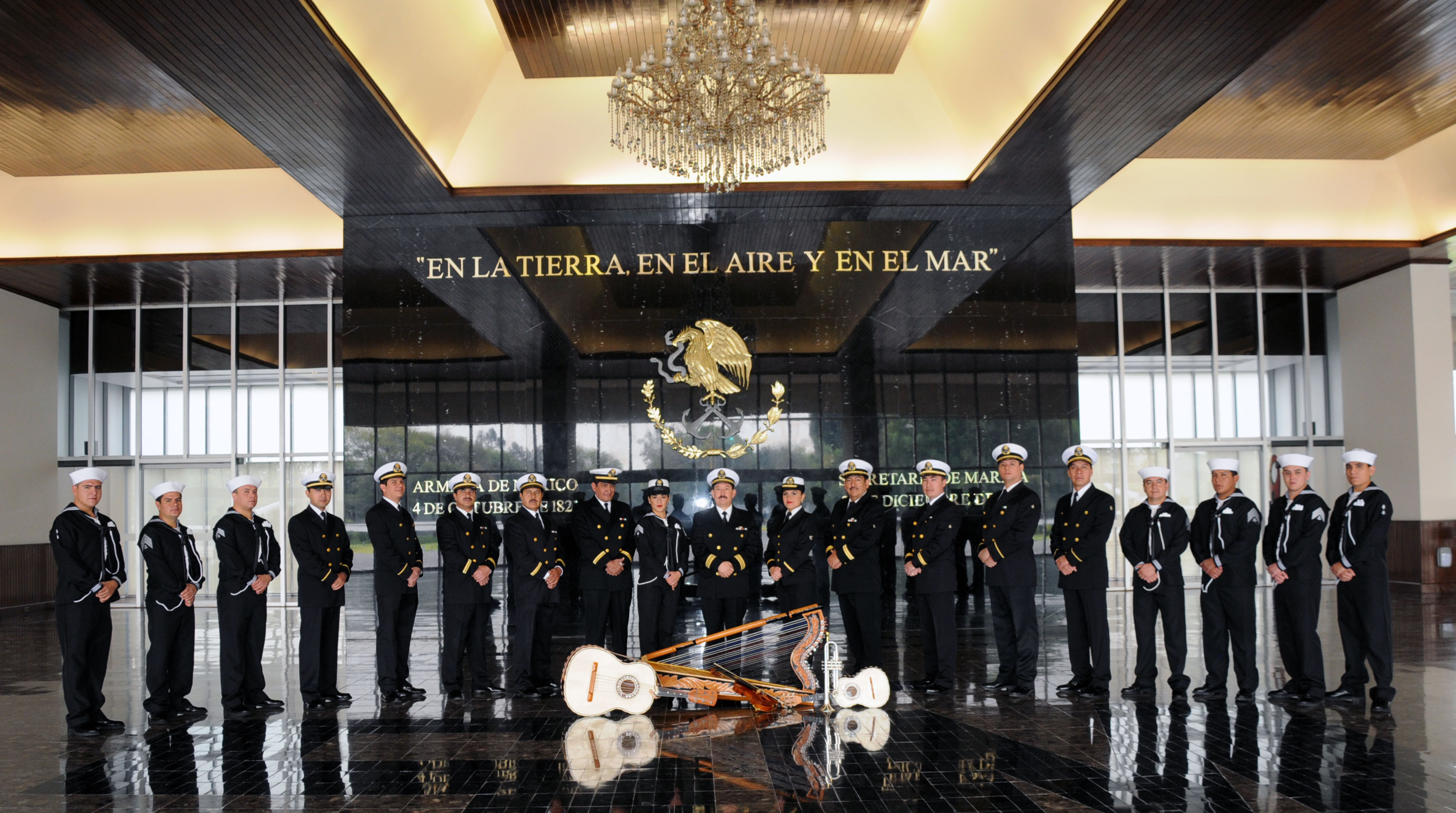 Mariachi of the Mexican Navy live in London.